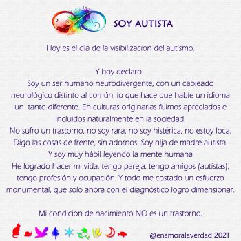 Soy autista – En Amor a la Verdad ©2025